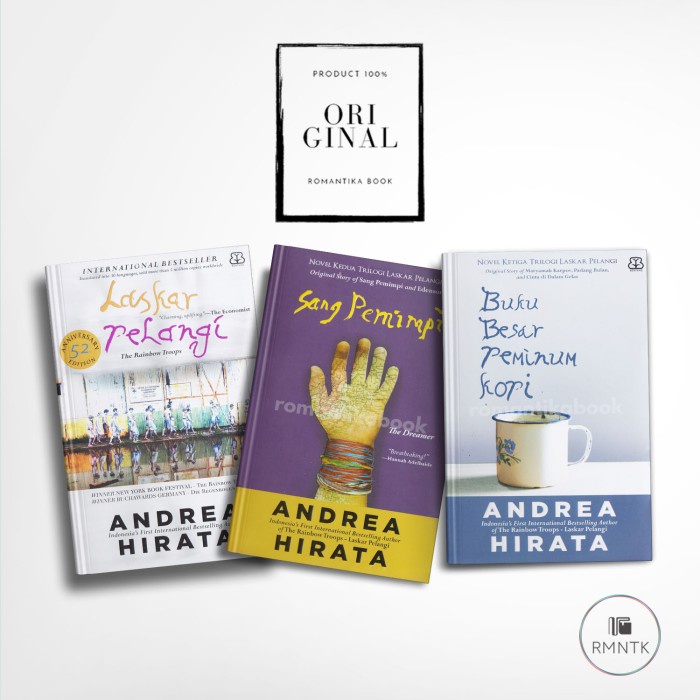 Original Story Laskar Pelangi Trilogy Novel Package (Rainbow Kara, The ...