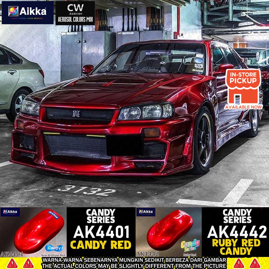 [ Candy Red ] Aikka AK4405 / AK4442 Candy Series Merah Candy Brilliant ...