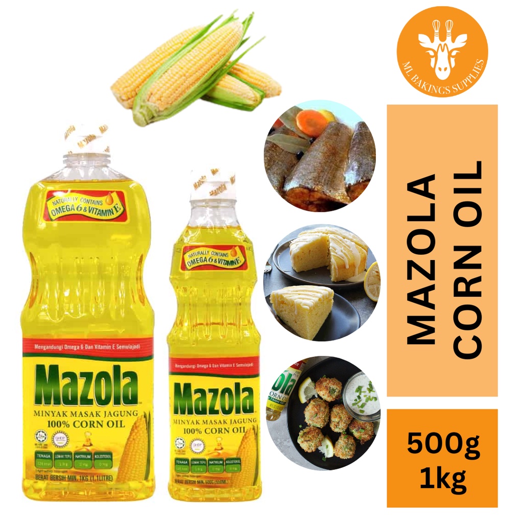 [READY STOCK] Mazola Corn Oil / Minyak Jagung Mazola / 500g / 1kg ...
