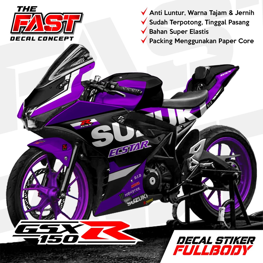 Terbaru Decal Gsx R150 Full Body Sticker Gsx R150 Full Body Decal Gsx ...