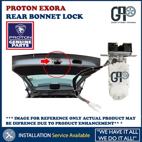 PROTON EXORA REAR BONNTE LOCK KUNCI LUBANG BONET BELAKANG (WITH ...