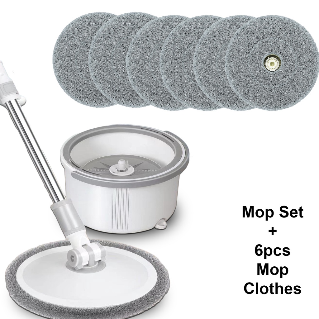 Ringgit Shop Spin Mop Flat Mop Round Head Floor Mop Quick Dry Mop ...