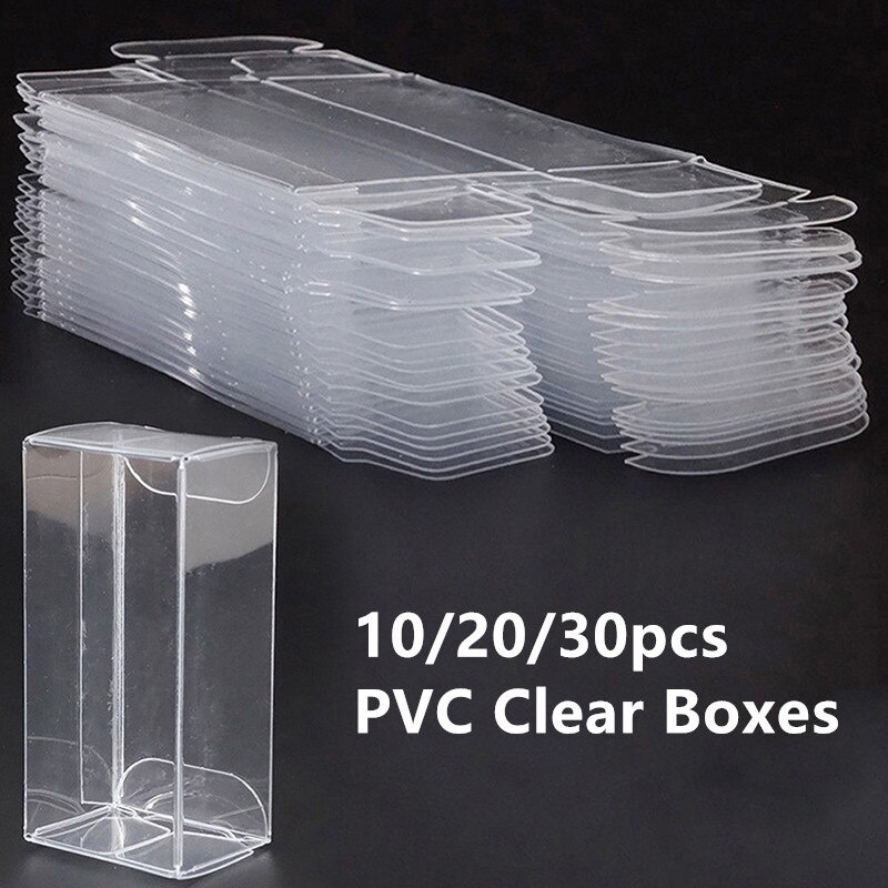 New # 10/20/30/50pcs Clear PVC Display Box Case 1/64 Car Model Toy Box ...