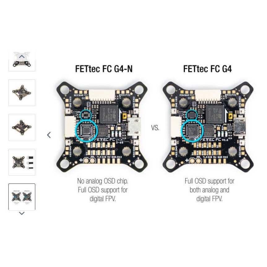 FETtec KISS G4-N STM32G4 Flight Controller and 45A Fettec ESC Stack ...
