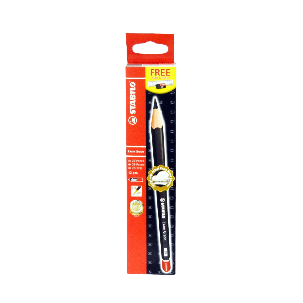 STABILO Exam Grade 288 2B Pencil box of 12 pcs | Shopee Malaysia