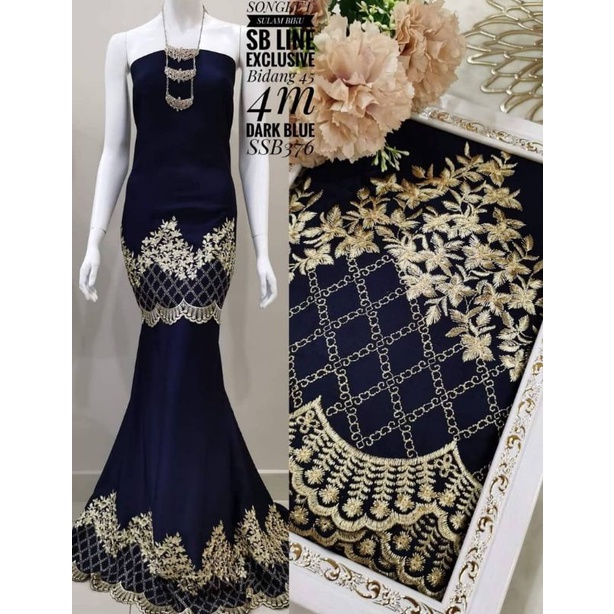 KAIN PASANG BIDANG 45" - SB LINE SULAM TENUN LACE EXCLUSIVE | Shopee ...