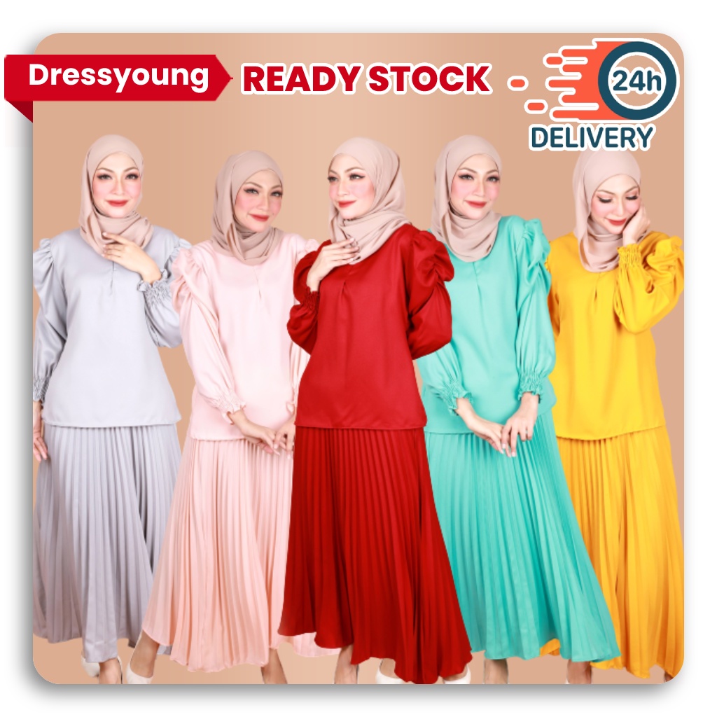 DRESSYOUNG READY STOCK Rashya Womens Baju Kurung Modern Malay Dress ...