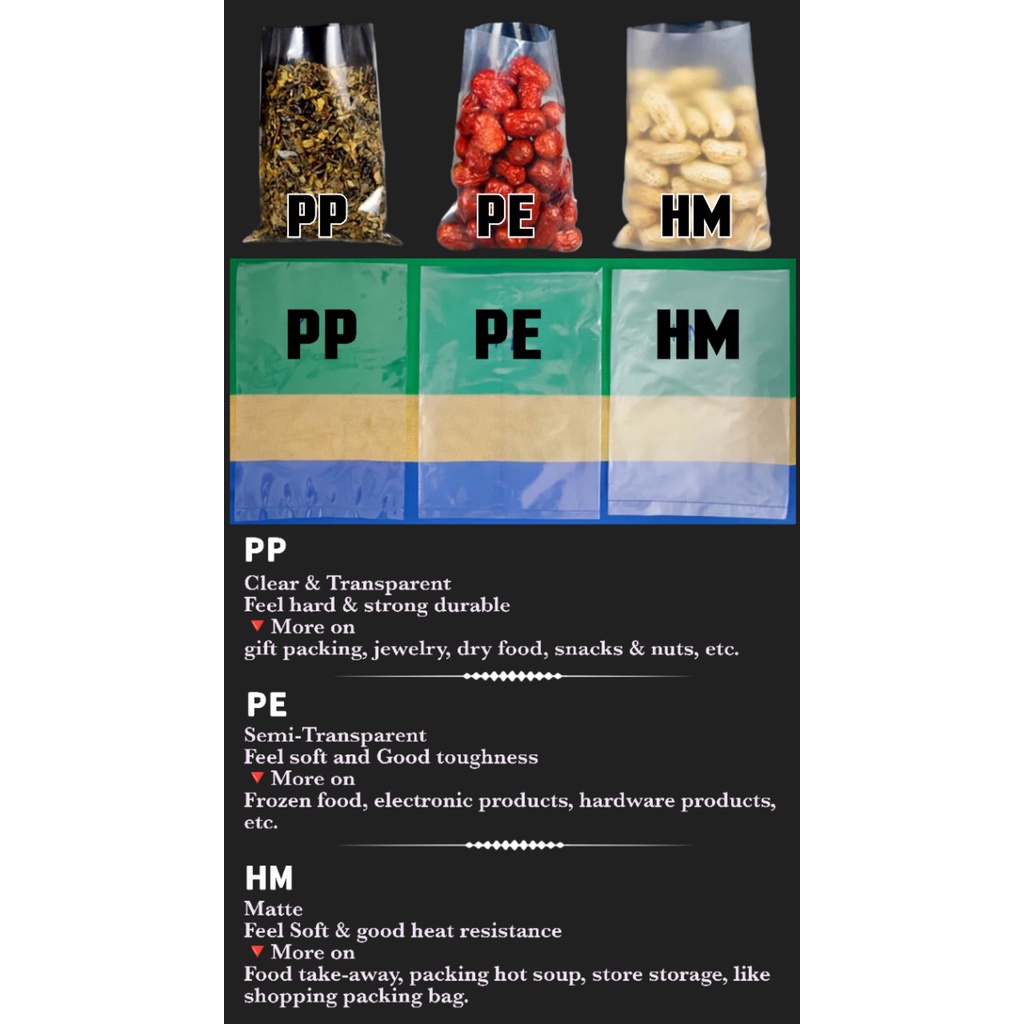 HM Plastic bag Food Packaging Bag Plastc Tapau Bag Plastik Bungkus Take ...