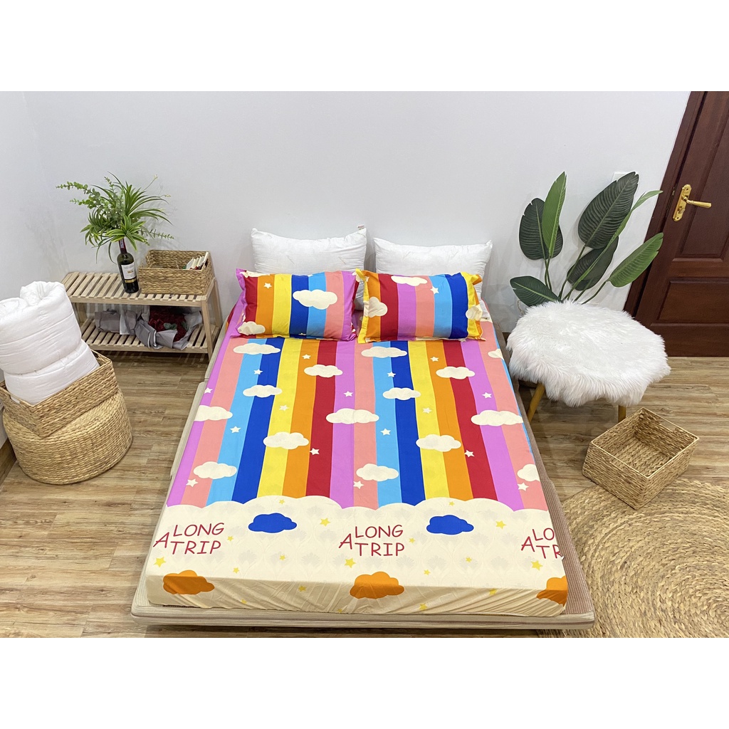 Combo 3 Piece Poly Cotton Bedding Set 1m2 1m4 1m5 1m6 1m8, Color Cloud ...