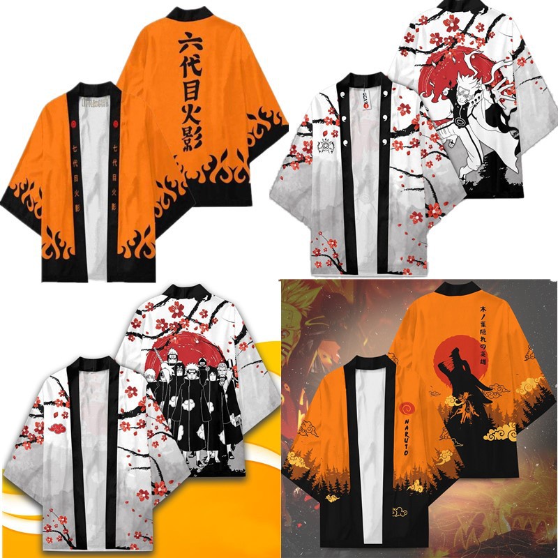 Japanese Manga Naruto Anime Merchandise cosplay3D Digital Printed Cloak ...