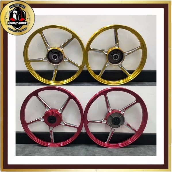 W100 ENKEI 511 SPORT RIM WITH BEARING BUSH 5 BATANG HONDA WAVE100 W100 WAVE 100 5 KAKI 140X160 ...
