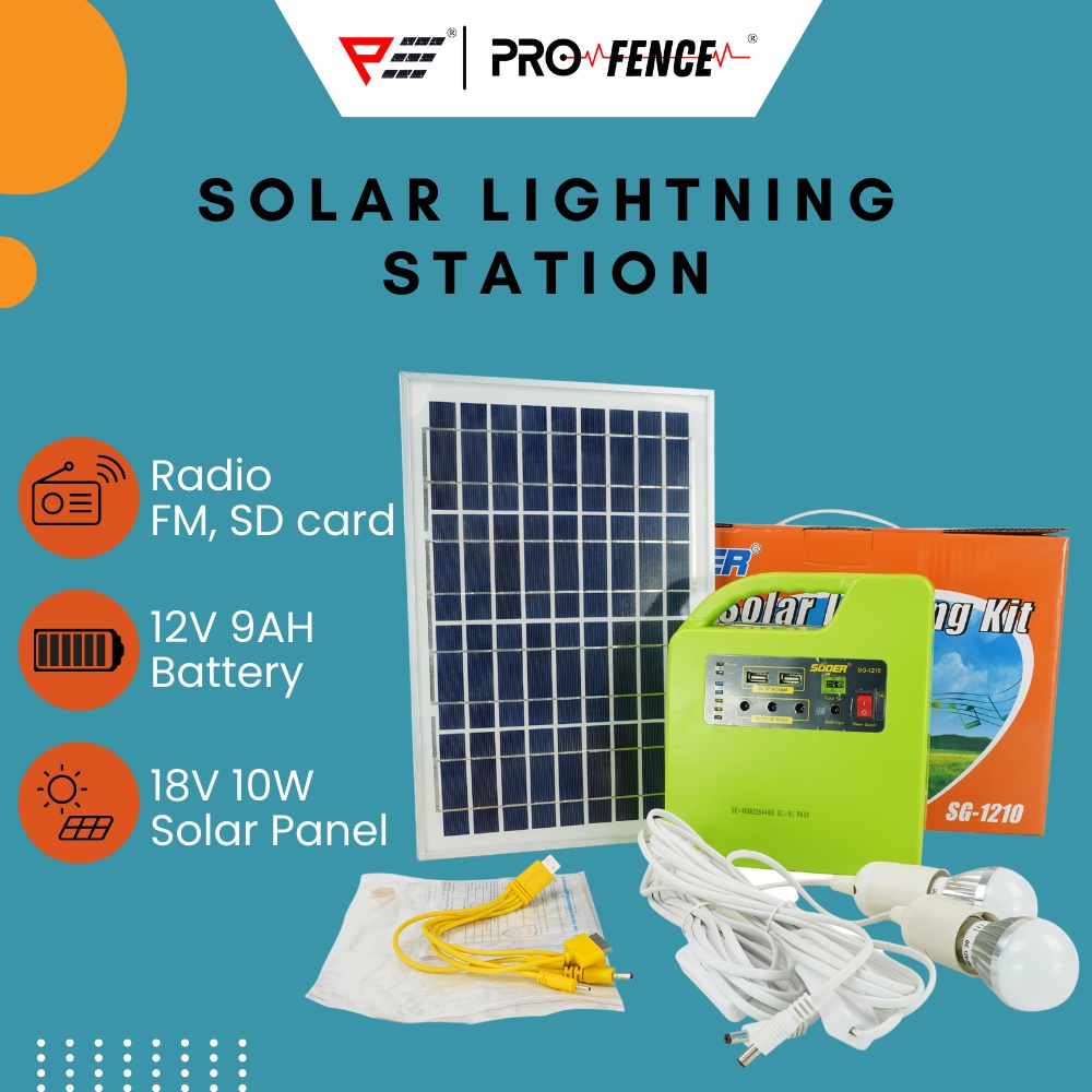 Suoer Solar Power System Built In FM MP3 Power Generator Portable ...