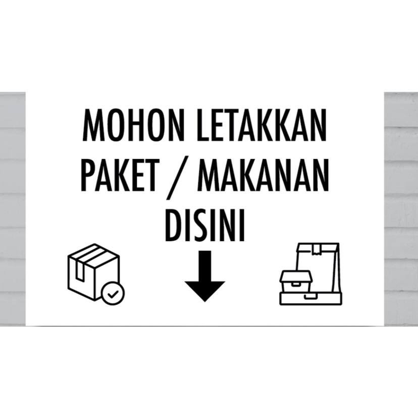 Put Here Package Sign, Courier Sign for Delivery of Goods, Acrylic Sign ...