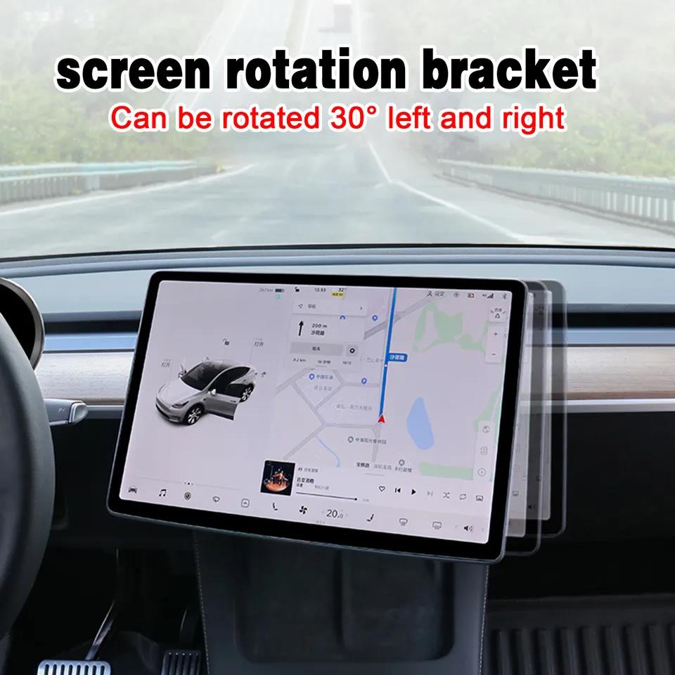 Rotating Bracket Touch Screen Swiveling Mount Dashboard Kit for Tesla ...