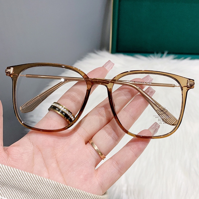 Cermin Mata Lelaki dan Wanita Anti-Cahaya Anti-Biru Fesyen Super Besar ...