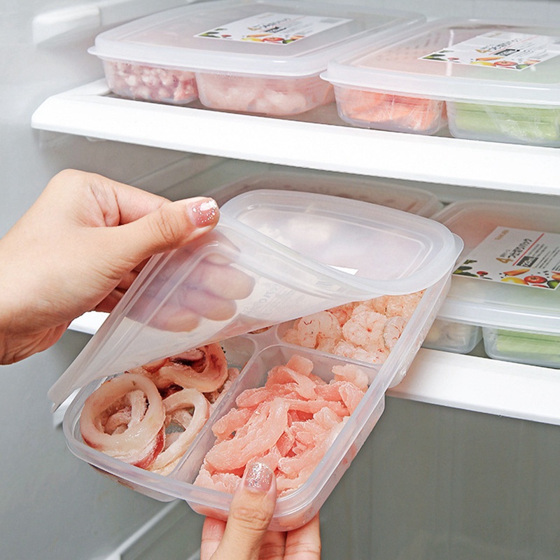 [BX] 4-cell Food and Fruit Storage Box Portable Compartment ...