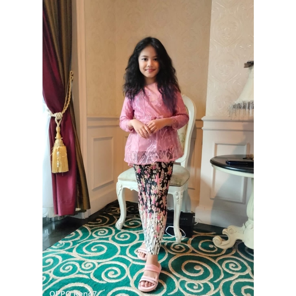 Tulle Children's Penguin Kebaya 5-112 Years/Children's Party Kebaya/Children's modern Kebaya ...