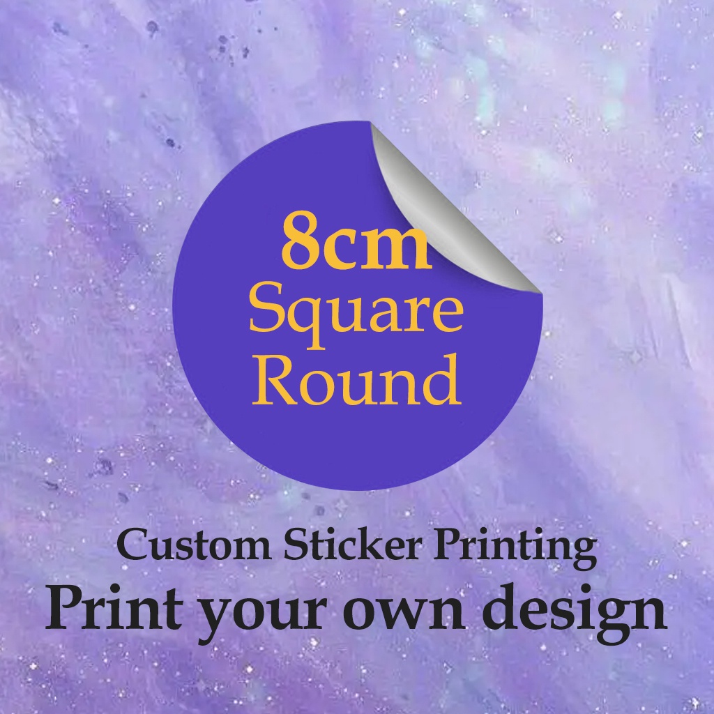 【Buy 48 Get 10 Free】Customise Sticker Label Printing - Thank You ...