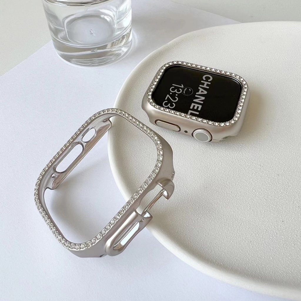 Diamond case cover For Smart watch band Ultra 8 7 6 5 4 3 2 1 case ...