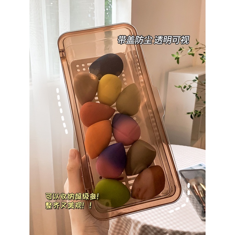 Mekap Kotak Penyimpanan Puff Telur Kalis Habuk Berus Mekap Bernafas ...