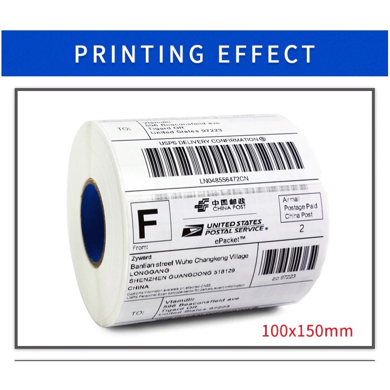 【HOT SALES】A6 Thermal Label Sticker Paper Shipping Label Waybill ...