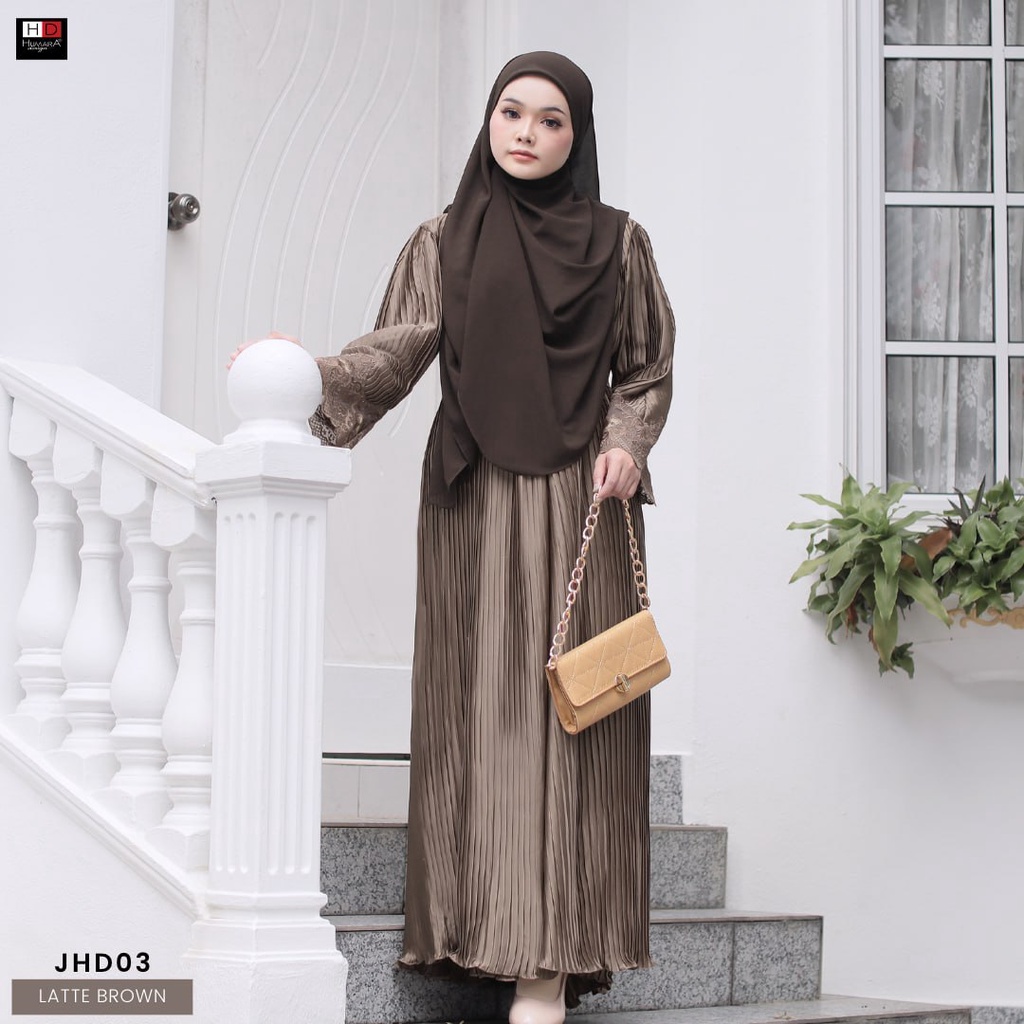 Abaya Pleated Amani by Humaira Design | Shopee Malaysia
