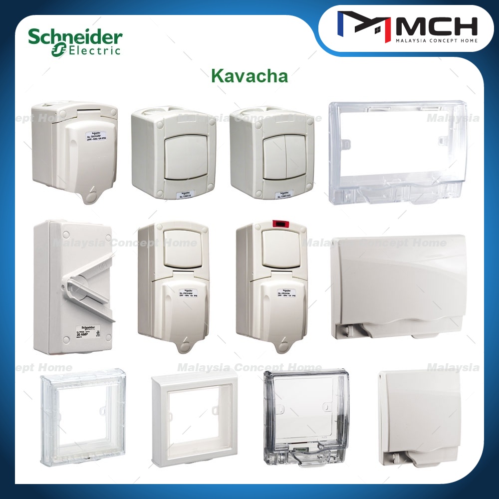SCHNEIDER KAVACHA SERIES WEATHERPROOF ISOLATOR SWITCHES & SOCKETS [FULL RANGE] | Shopee Malaysia