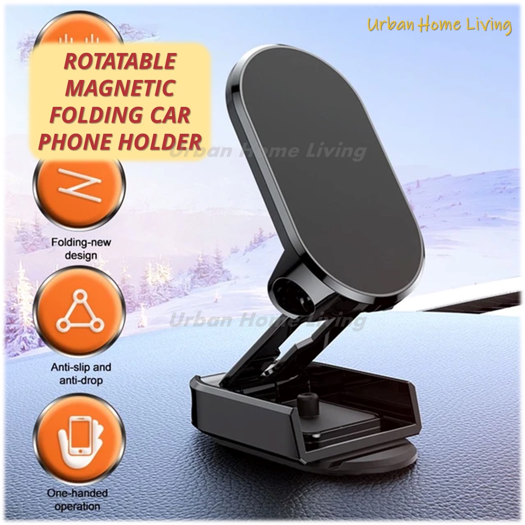 Strong Magnetic Car Folding Magnetic Phone Holder 360°rotatable ...