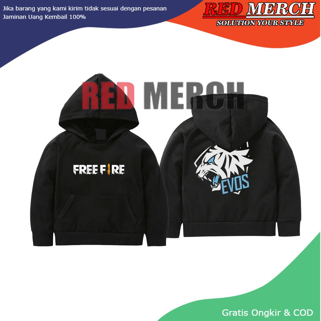 Ff Evos Children's Jacket/sweater hoodie Kids Free Fire Evos 002 ...