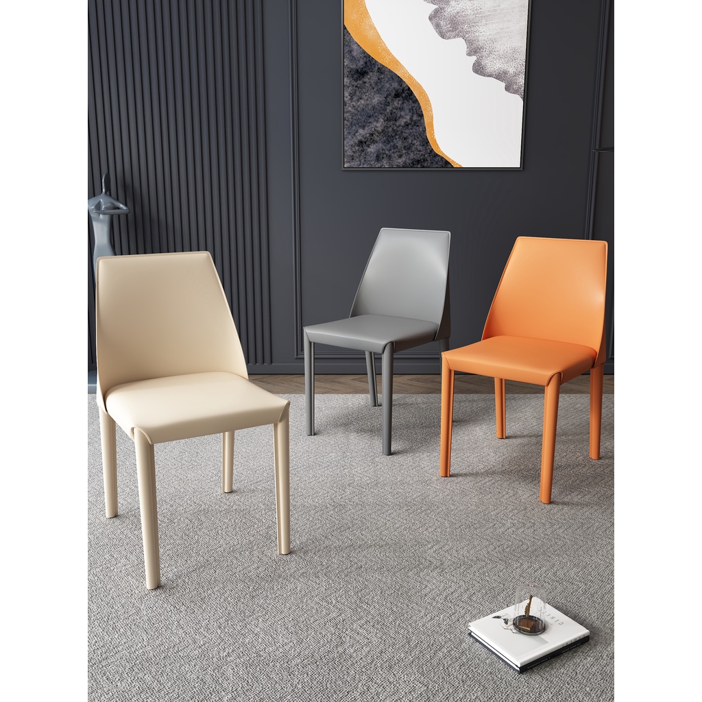 ROAM Italian Minimalist Saddle Leather Chair Luxury Home Ergonomic ...