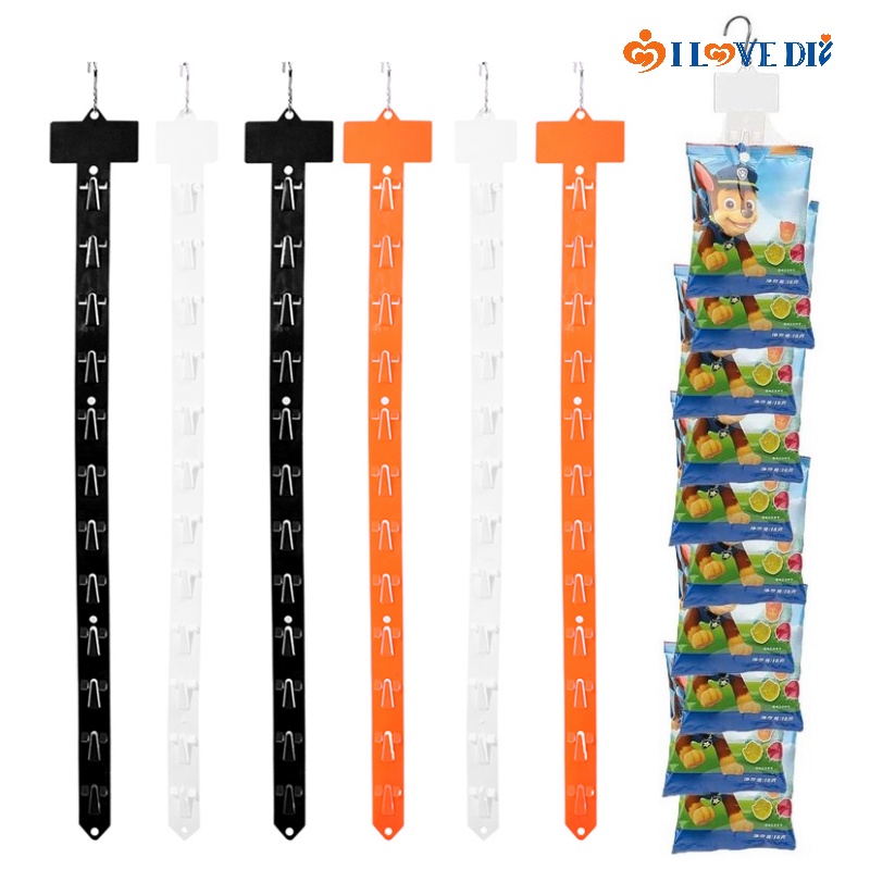 Transparent Supermarket Snacks Shelf Hanger/ Plastic Hanging Strips ...