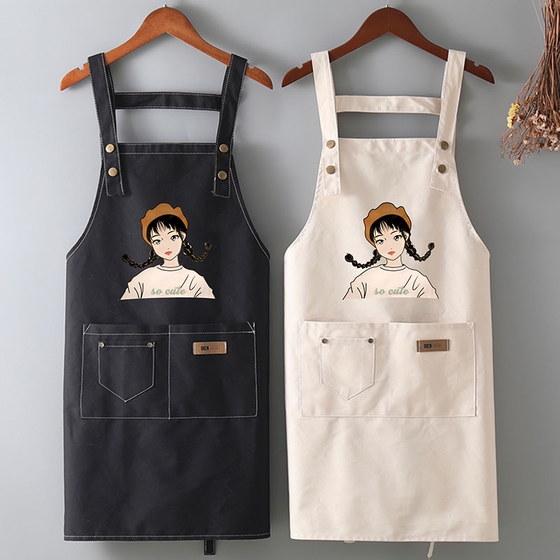 Apron lukisan pelajar seni wanita dewasa pakaian lukisan khas lukisan ...