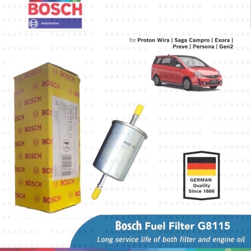 Bosch Fuel Filter 0986AF8115 (G8115) - Proton Waja,Persona,BLM,FL,FLX ...