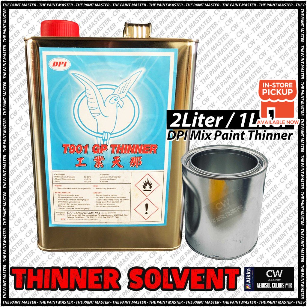 [ Thinner / Solvent - 2Liter ] T901 DPI High Quality Solvent Thinner ...