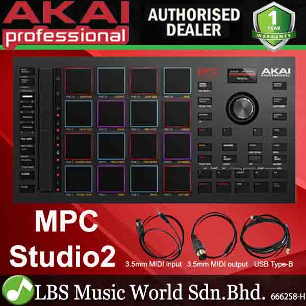 Akai Professional MPC Studio 2 16-Sensitive Pads Music Production Midi ...