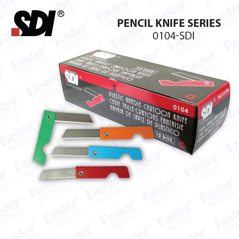 SDI 0104-SDI Plastics Handle Knife (12 pcs/box) | Shopee Malaysia