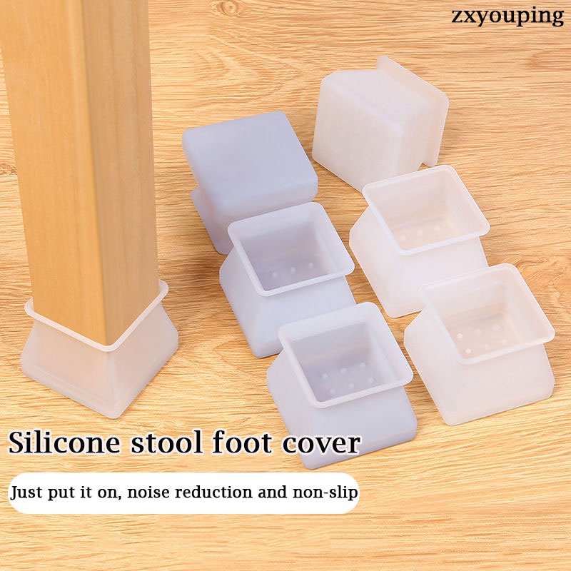 Silicone Chair Foot Cover Table and Chair Foot Pad Stool Legs Non-Slipe ...