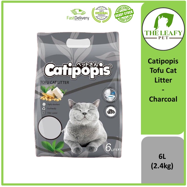 Catipopis Tofu Cat Litter / Pasir kucing ( Flushable ) - 6L ( 2.4kg ...