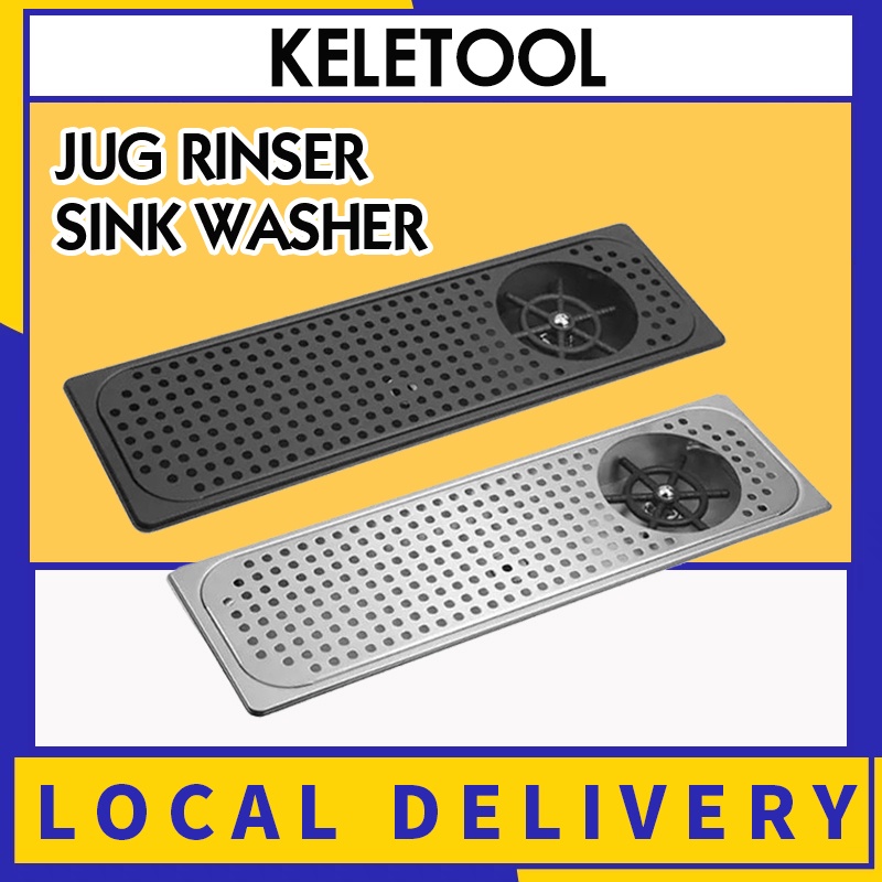 MESIN Stainless Steel Diameter Glass Rinser Jug Rinser For Washing ...