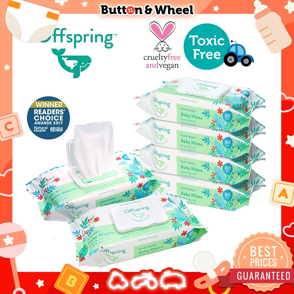 Offspring Baby Wipes 80ct 6-Pack Bundle | Shopee Malaysia