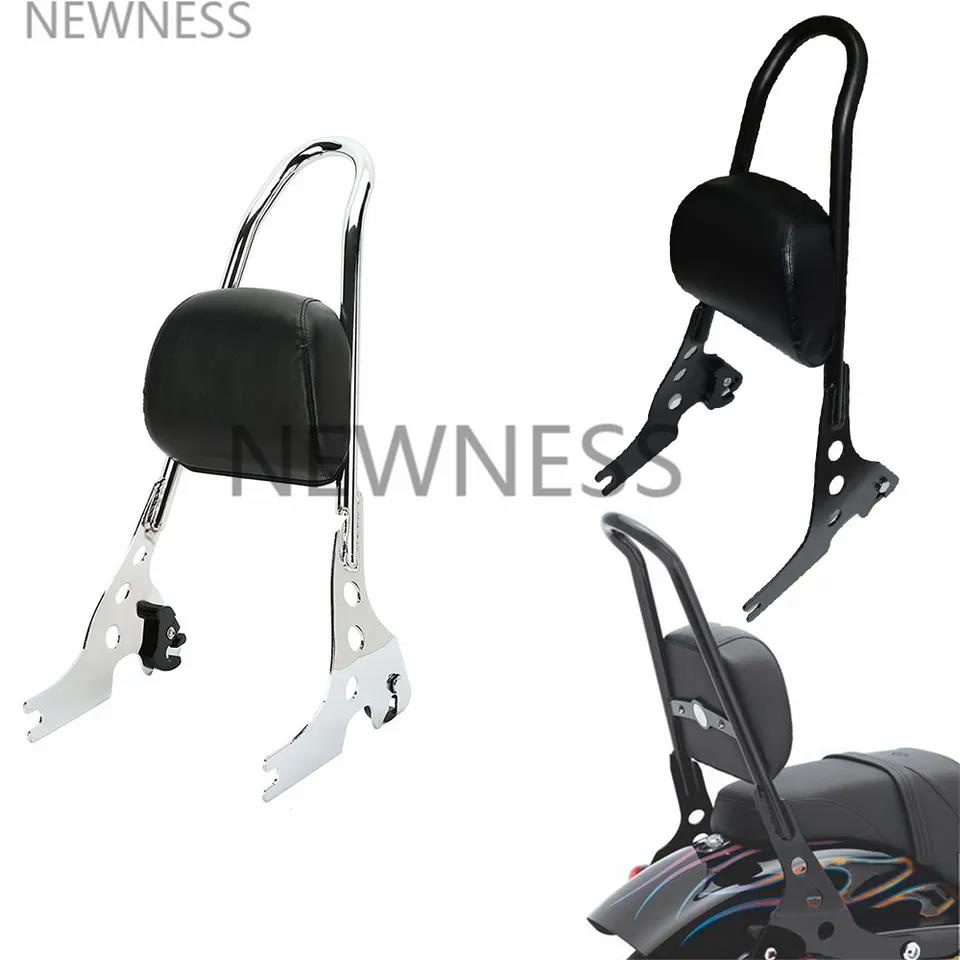 Motorcycle Detachables Backrest Sissy Bar Pad For Harley Sportster 883L ...