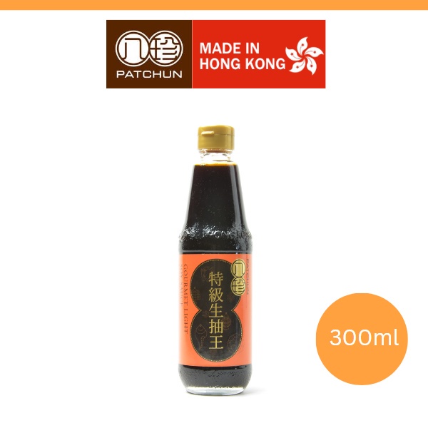 Pat Chun Hong Kong Gourmet Light Soy Sauce 八珍香港八珍特級生抽王 300ML | Shopee ...