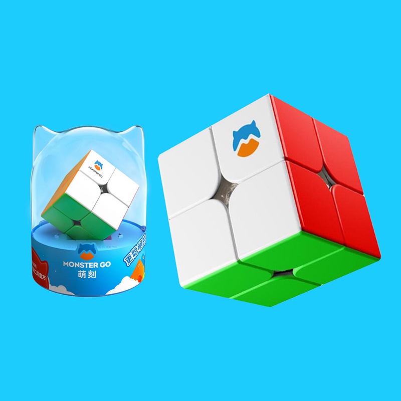 GAN Monster Go Cube 3x3 2x2 Skewb Pyraminx Mirror UT 3 Color Speed Cube ...