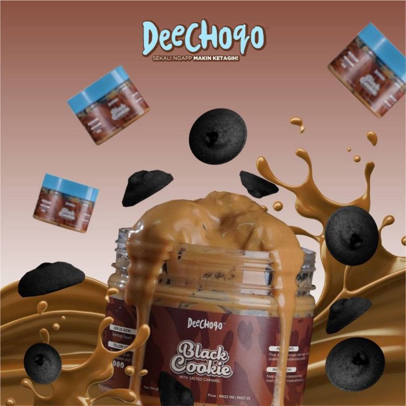 BLACK SEASALT COOKIES coated with SALTED CARAMEL CHOCOLATE DEECHOQO ...