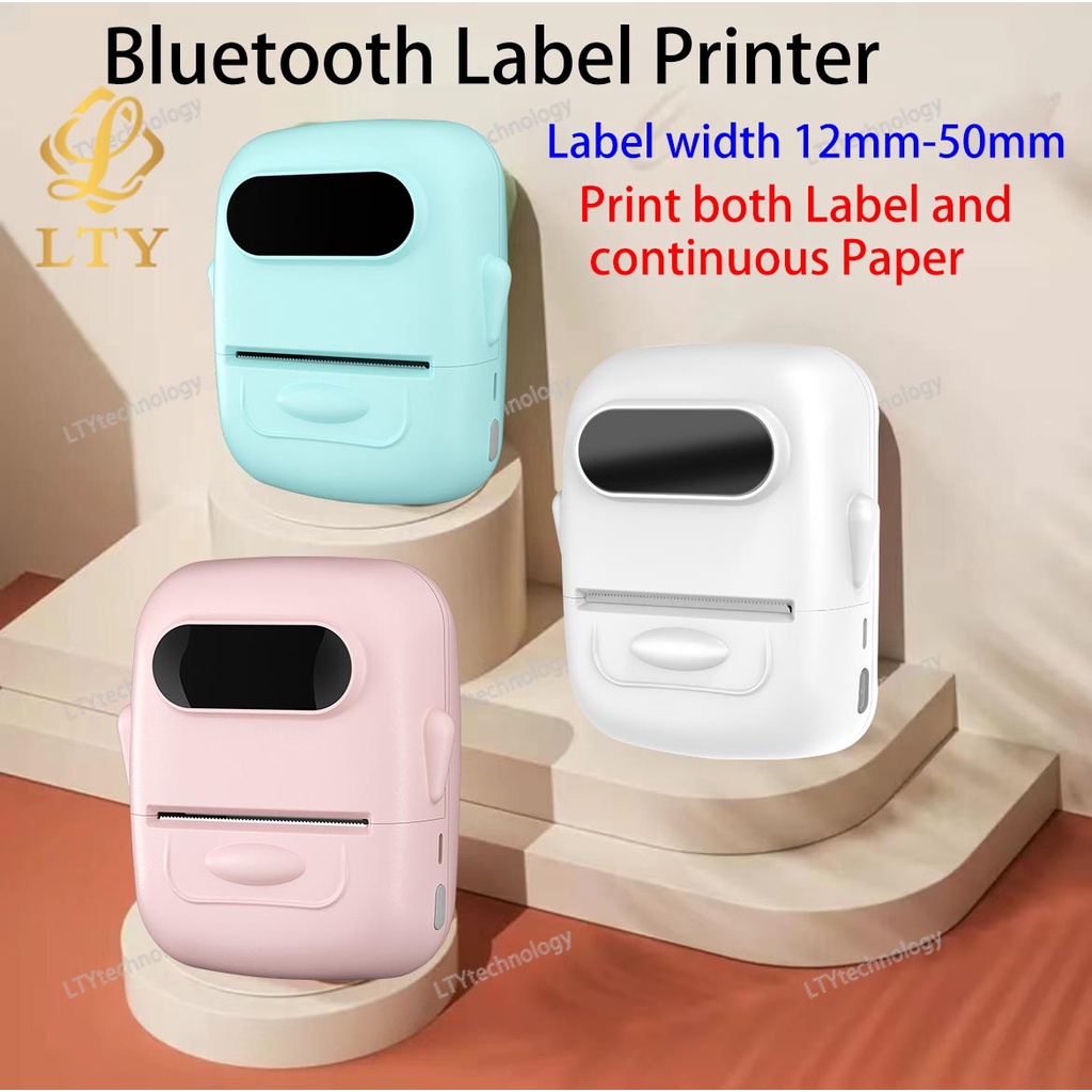 (free label) Portable Bluetooth Inkless Label Printer Label Maker for ...