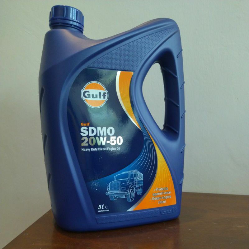 Gulf SDMO 20W-50 Heavy Duty Engine Oil (5 liter) | Shopee Malaysia