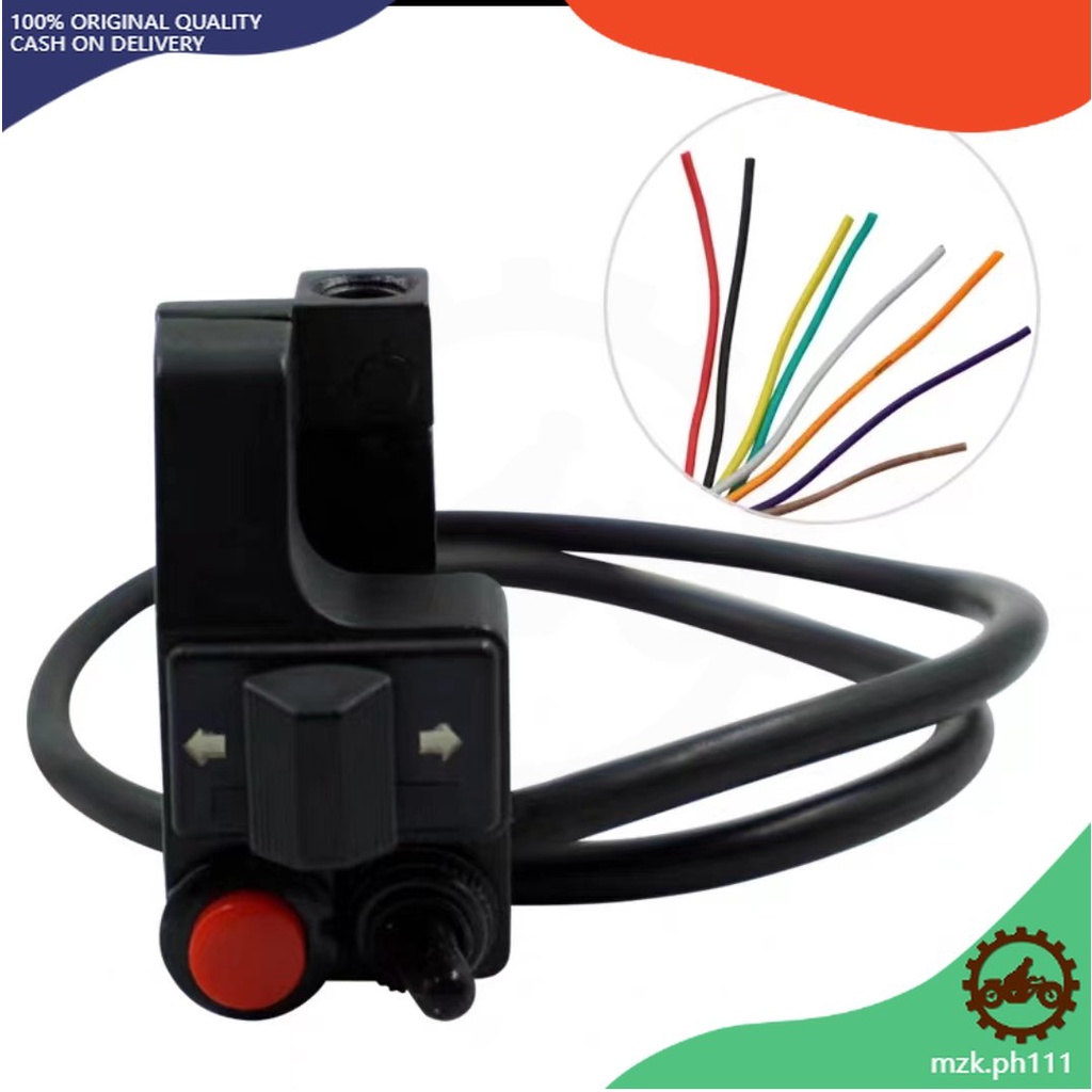 UNIVERSAL HANDLE SWITCH 7/8'' 22mm Handlebar Mount Push Button Handle ...