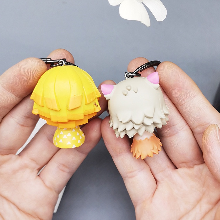 Demon Slayer Mini Keychain Nezuko Tanjiro Zenitsu Inosuke Kimetsu No ...