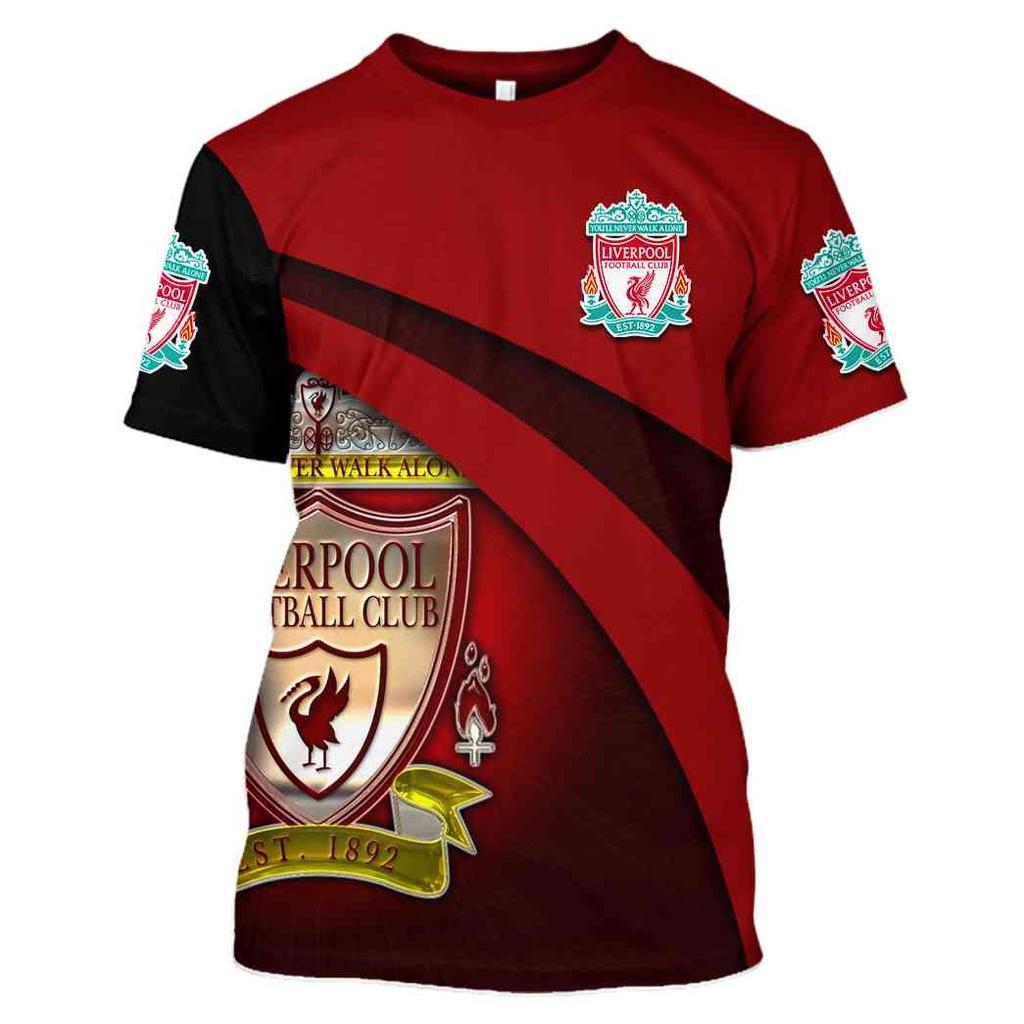 CLOOCL Fashion Men's and Women's Liverpool Fans Cool T-shirt 3D Printed ...