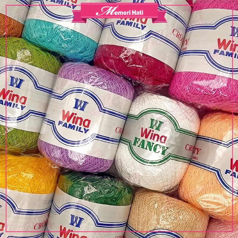 100g Benang Kait Wina Family Yarn / 38 warna | Shopee Malaysia